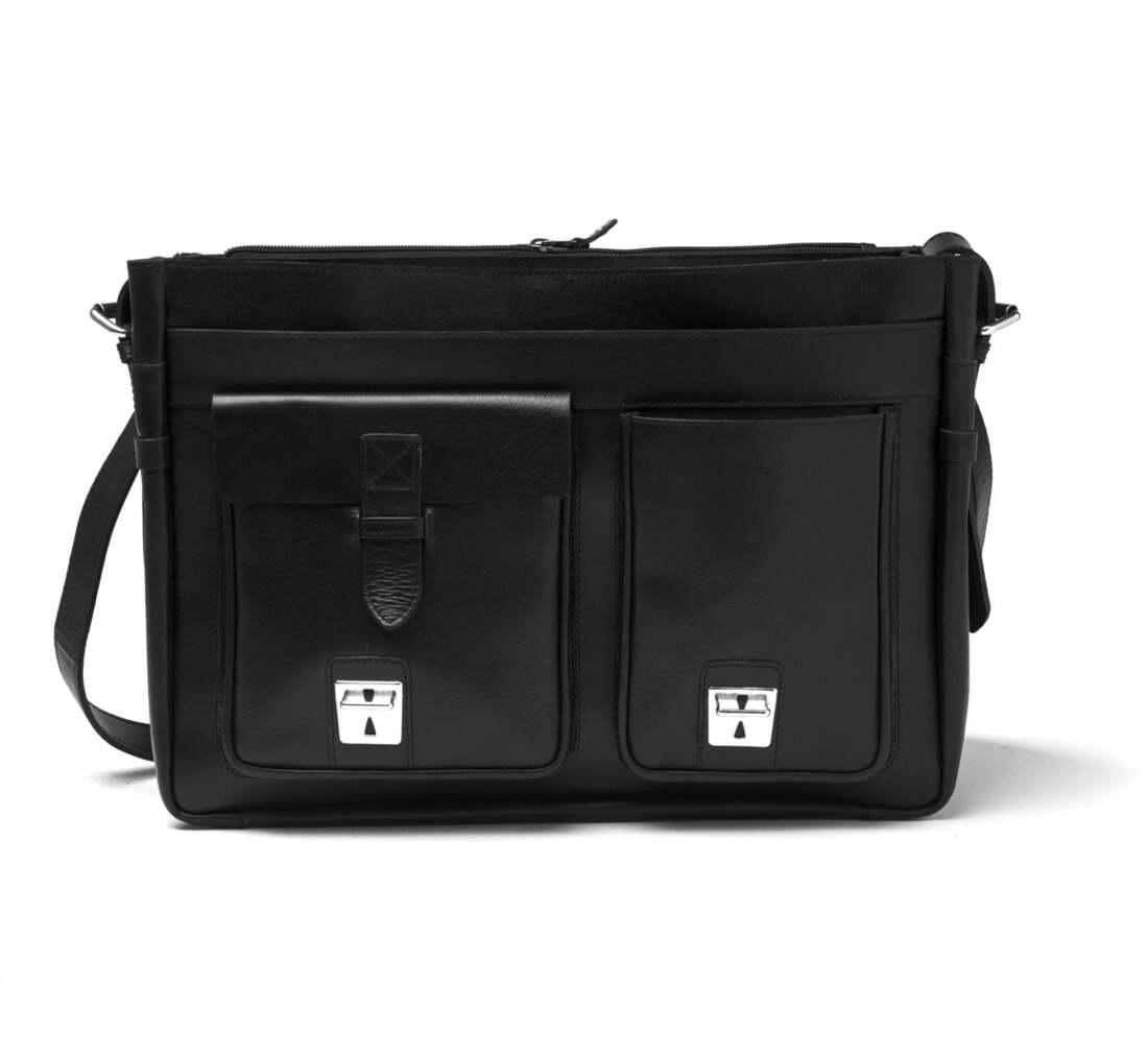 Shop Front Pocket Leather Briefcase | 16" Laptop Bag – HIDES