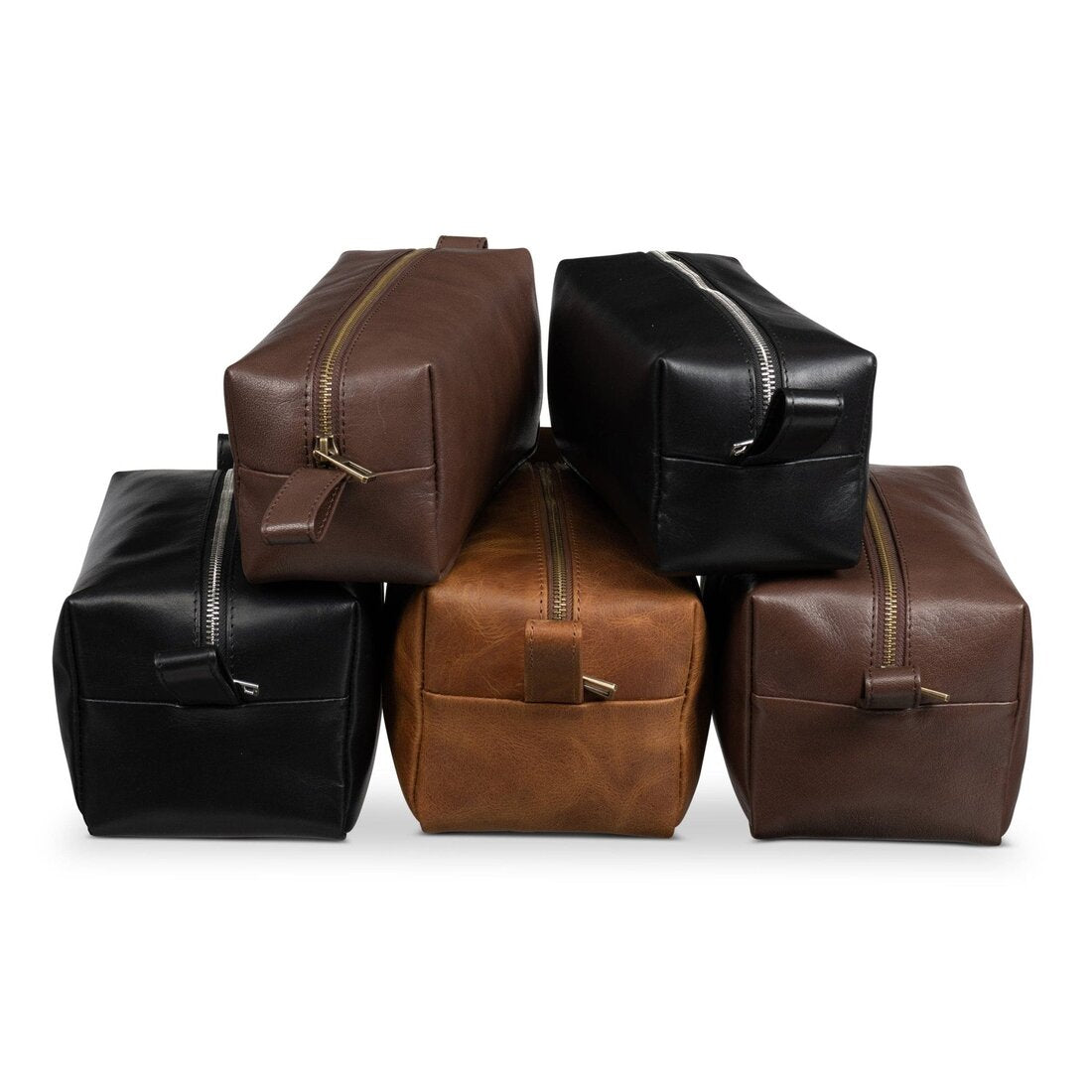 Brown Leather Dopp Kit | Classic Toiletry Bag For Men – HIDES