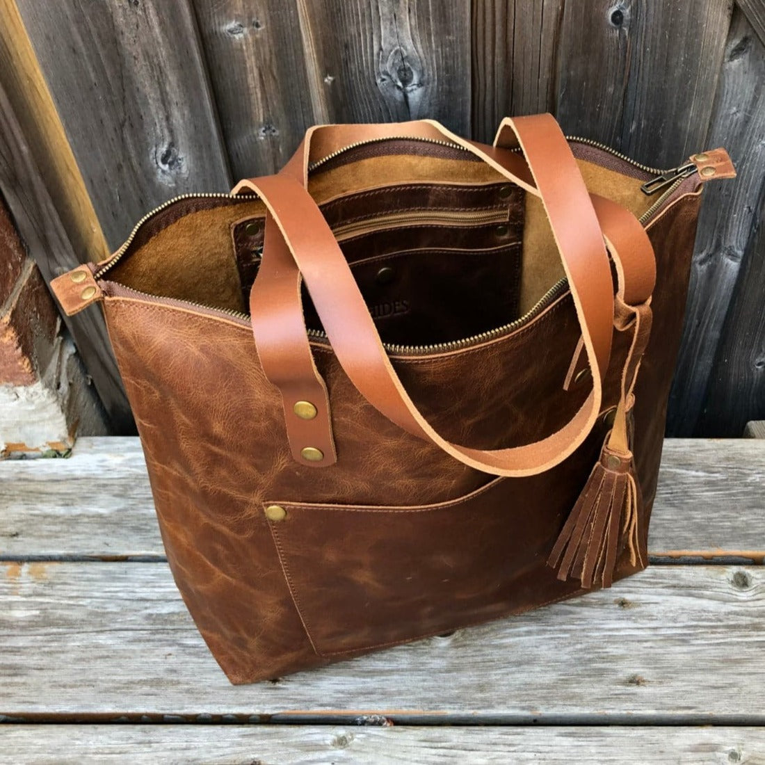 Classic Leather Tote Bag | Shoulder Bag For Women – HIDES