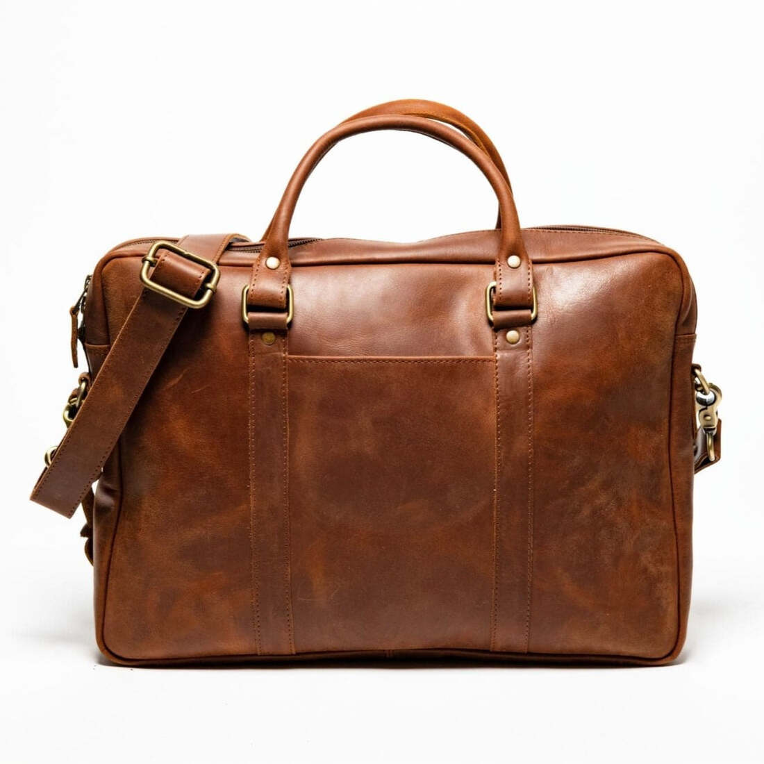 Handcrafted Leather Briefcase | Full-Grain Leather – HIDES
