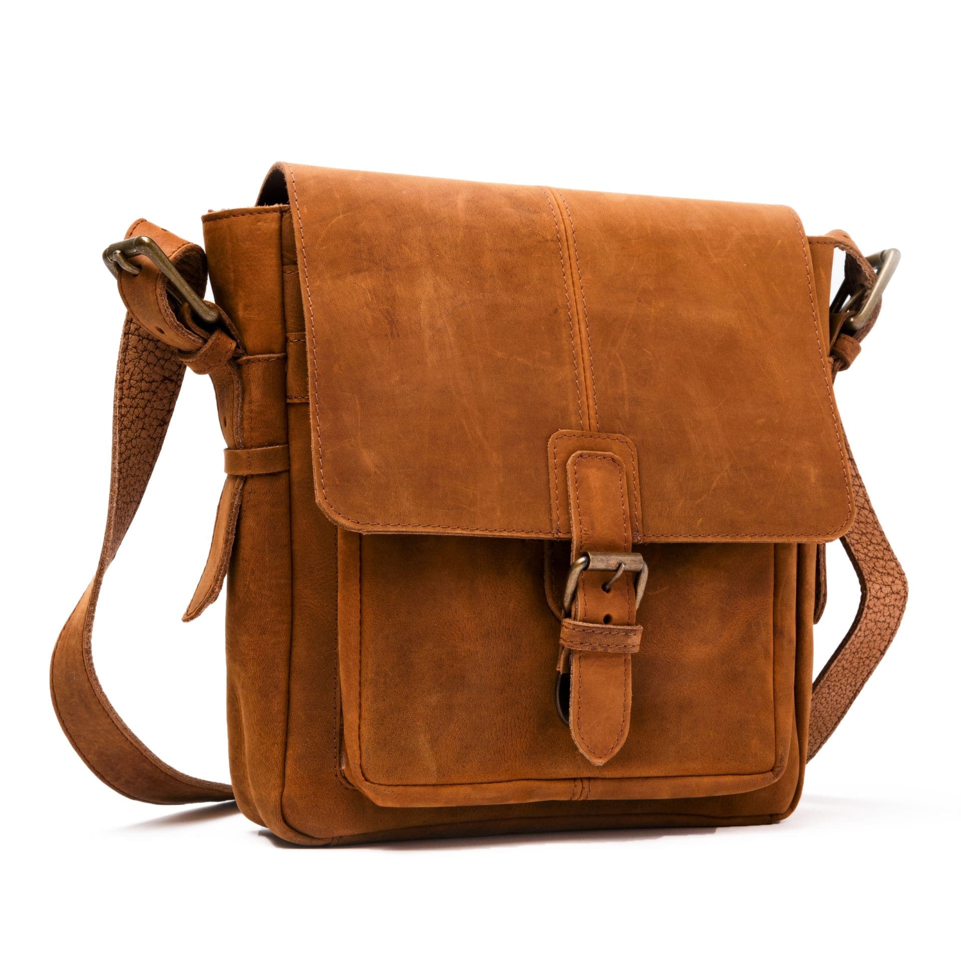 Minimalist Leather Satchel 2.0 | Brown Crossbody Bag – HIDES